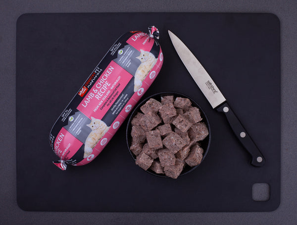 Lamb & Chicken Cat Food 1.5lb Frozen Roll-Tasting Pack Single Roll ...